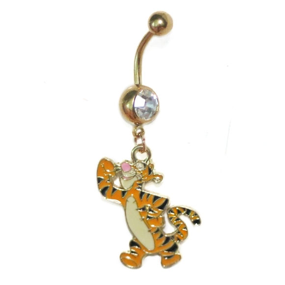 Disney | Jewelry | Classic Winnie The Pooh Tigger Character Belly Ring ...